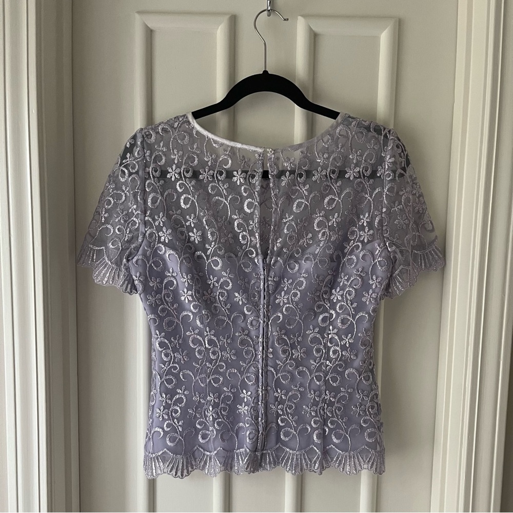 Vintage Lavender Sheer Top - Gem